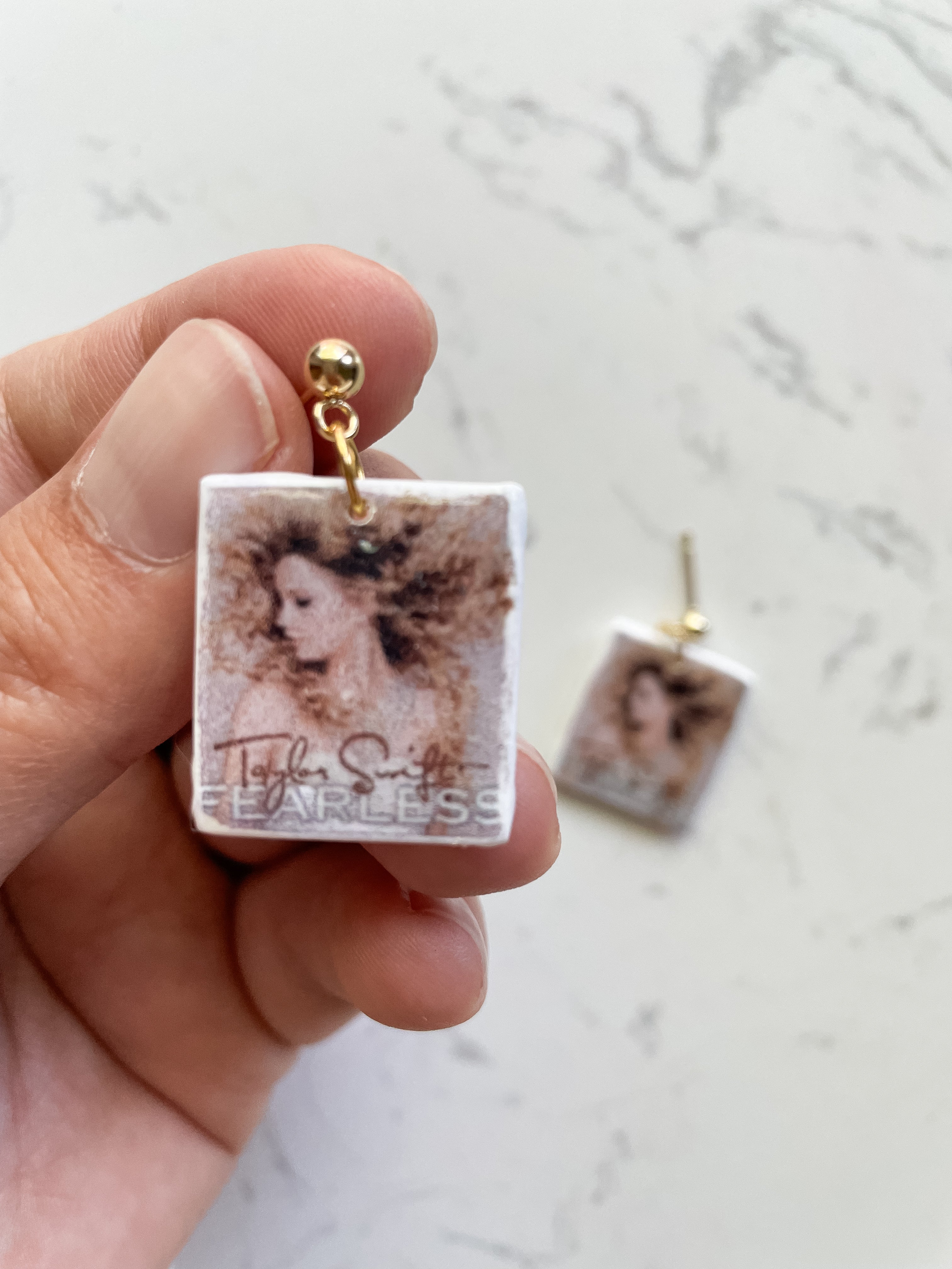 Taylor Swift Clay Earrings – Made by Sarah Emily | Polymer Clay Cutters ...