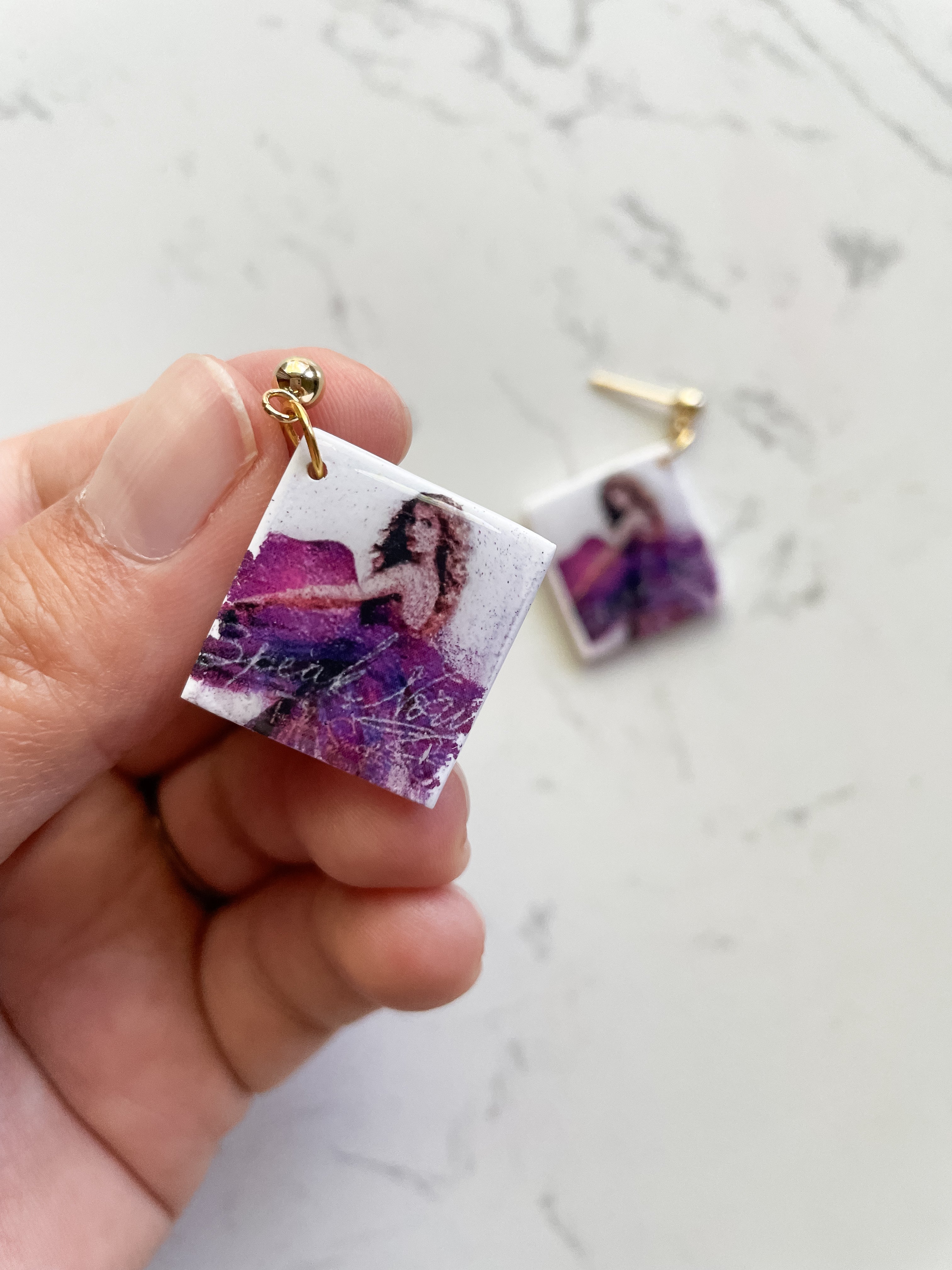 Taylor Swift Clay Earrings – Made by Sarah Emily | Polymer Clay Cutters ...